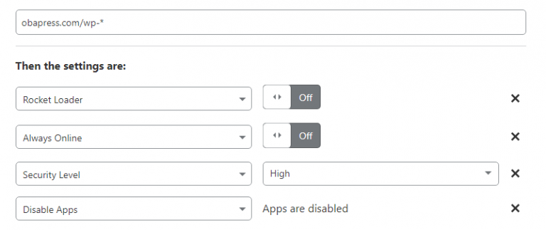 Page Rules for WordPress Static Sites - oba!press